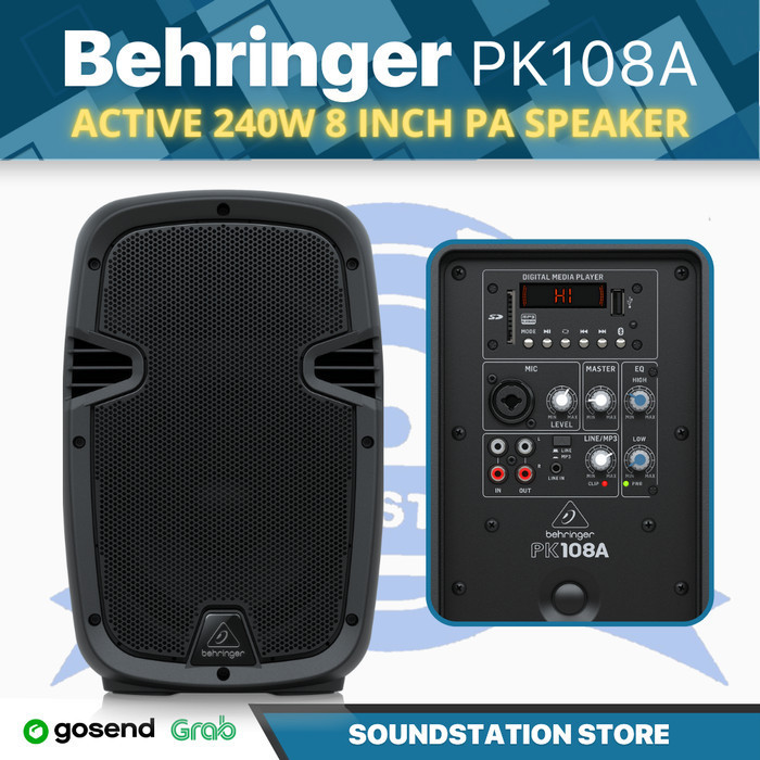 Jual Behringer PK108A Active 240W 8 inch PA Speaker | Spiker Aktif ...