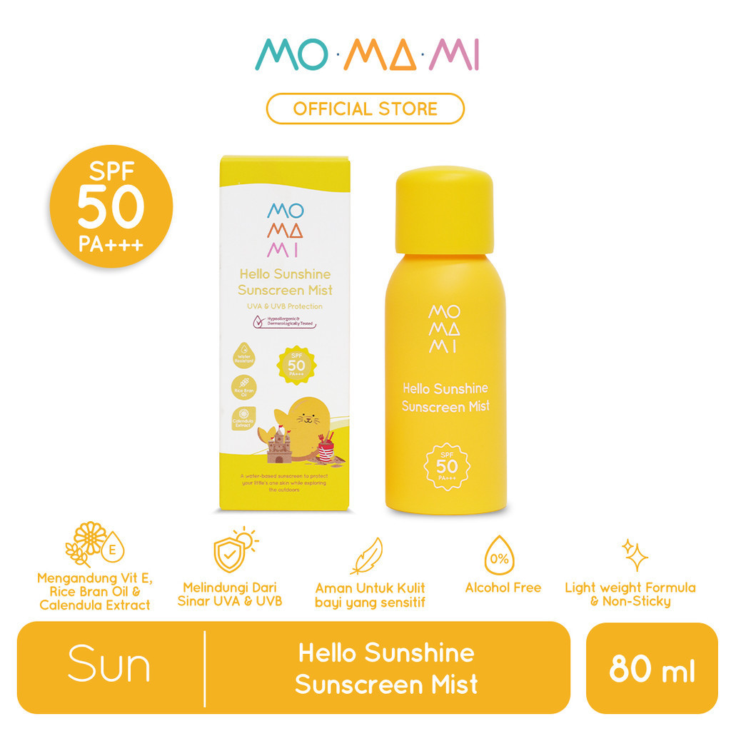 Jual Momami Hello Sunshine Sunscreen Mist 80ml - Spray Untuk Bayi dan ...