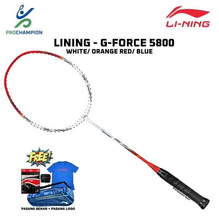 Jual Raket Badminton Lining G Force 5800 S Badminton Racket G FORCE ...