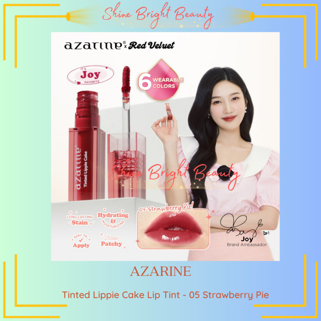 Jual ️ SHINE ️ Azarine x Red Velvet Tint Cake Lip Tint 2.9ml LipTint ...
