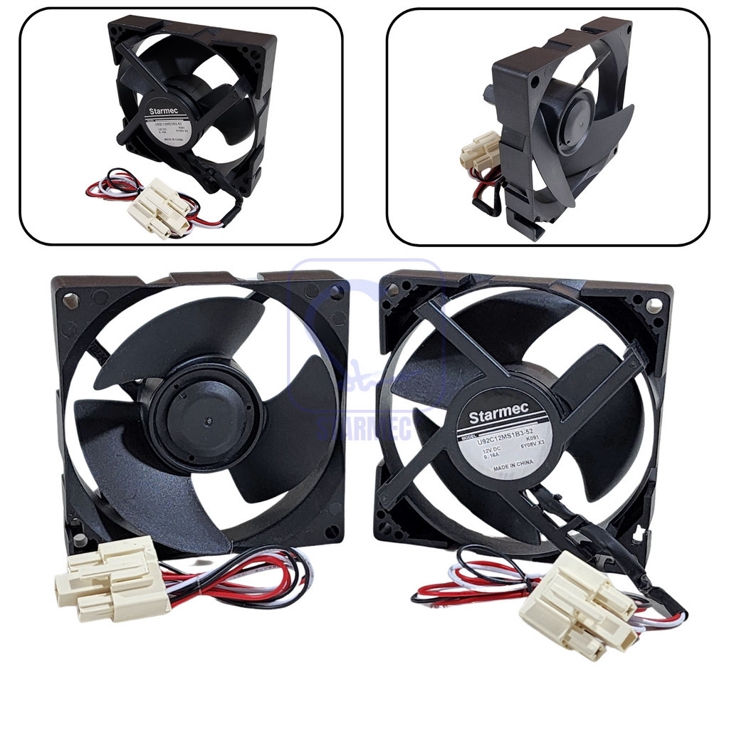 Jual Motor Fan Kulkas Panasonic Samsung Aqua Inverter 12V DC 9x9 3 Kbl ...