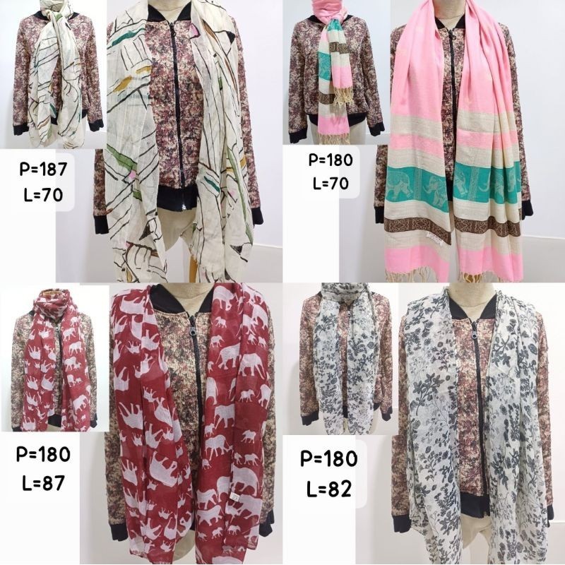Jual SYALL MOTIF IMPORT MURAH WANITA LEHER BATIK FASHION//SYAL IMPORT ...
