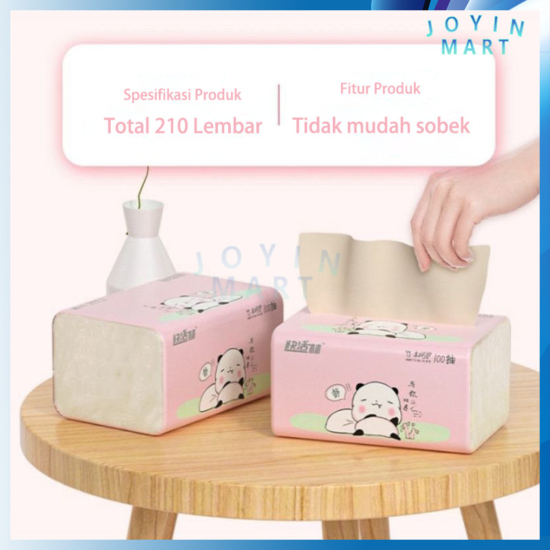 Jual Tisu Bambu 3Ply 210 Lembar 70 Tarikan / Tisu Bambu Pink Panda Lucu ...