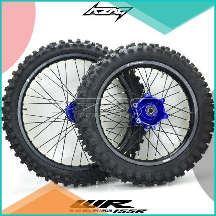 Jual ban set yamaha wr 155 ring 18 21 tk scarlet tk dgx trail moto ...