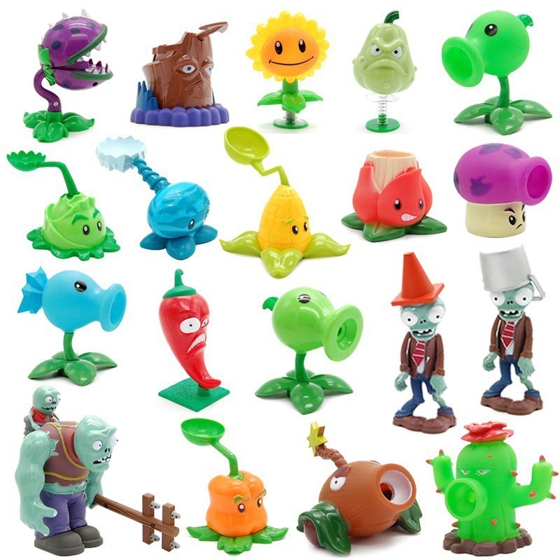 Jual MAINAN ANAK PLANTS VS ZOMBIES 2 SET ACTION FIGURE TEMBAK PLANT VS ...