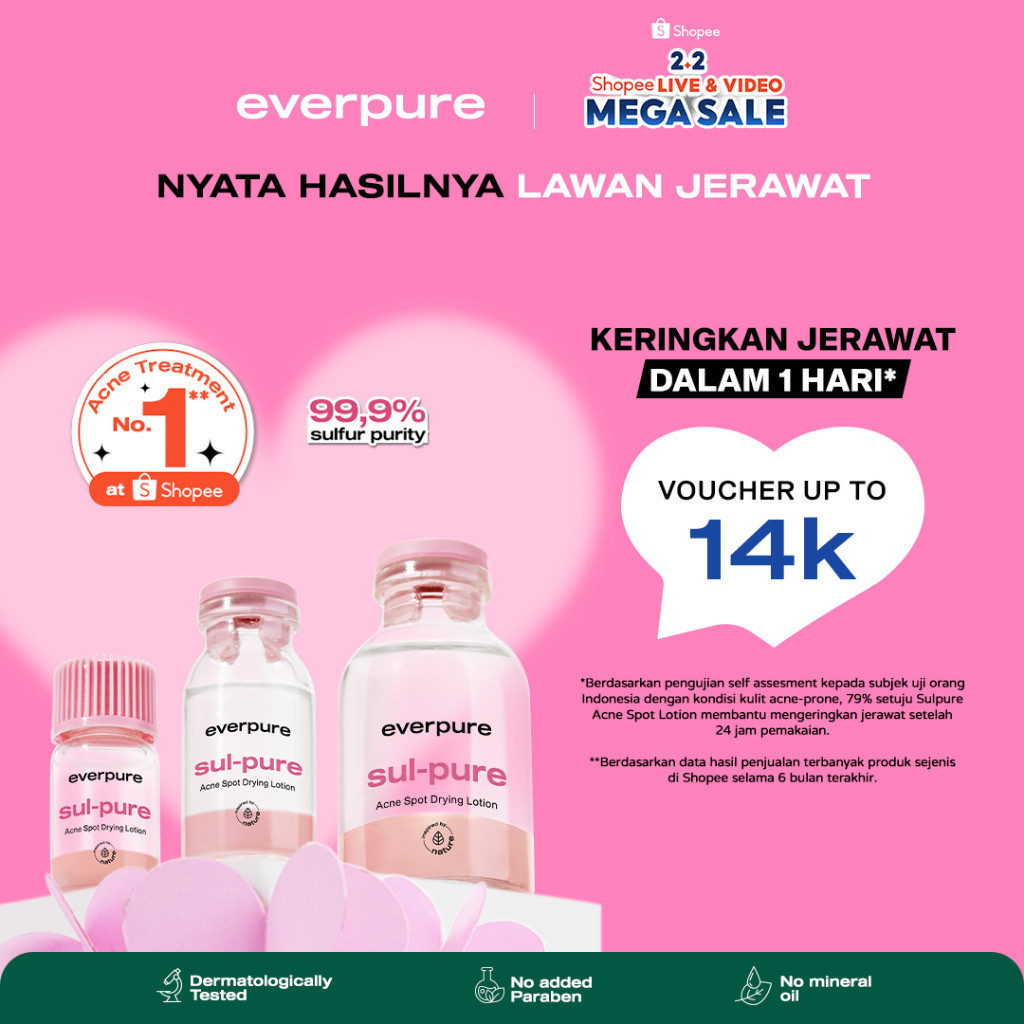 Jual EVERPURE Sul-pure Acne Spot Drying Lotion - Obat Totol ...