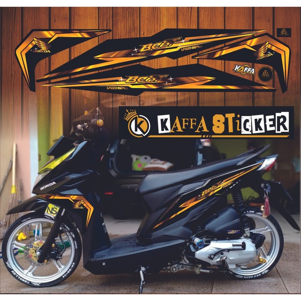 Jual STIKER POLET STRIPING HONDA BEAT NEW FI NEW ESP BEAT STREET GOLD ...