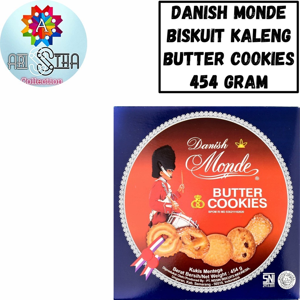 Jual Danish Monde Butter Cookies Biskuit Kaleng 454 Gram | Shopee Indonesia