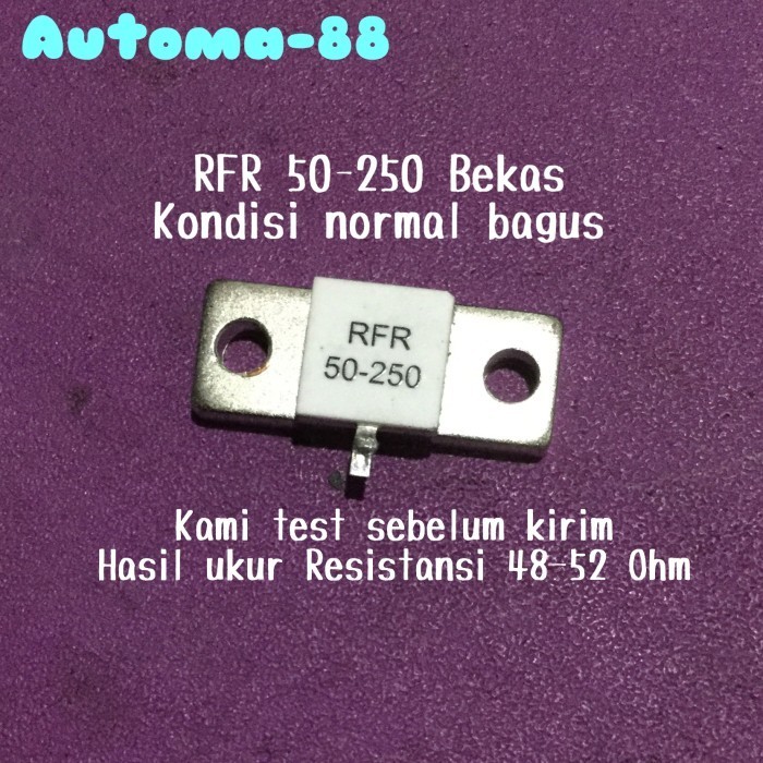 Jual RFR 50-250 Bekas Resistor 50 Ohm 250 Watt RF Dummy Load Second ...