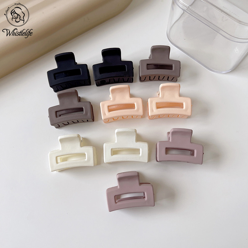 Jual COD Jepit Rambut Mini Buram Aksesori Rambut Poni Matte Klip Poni ...