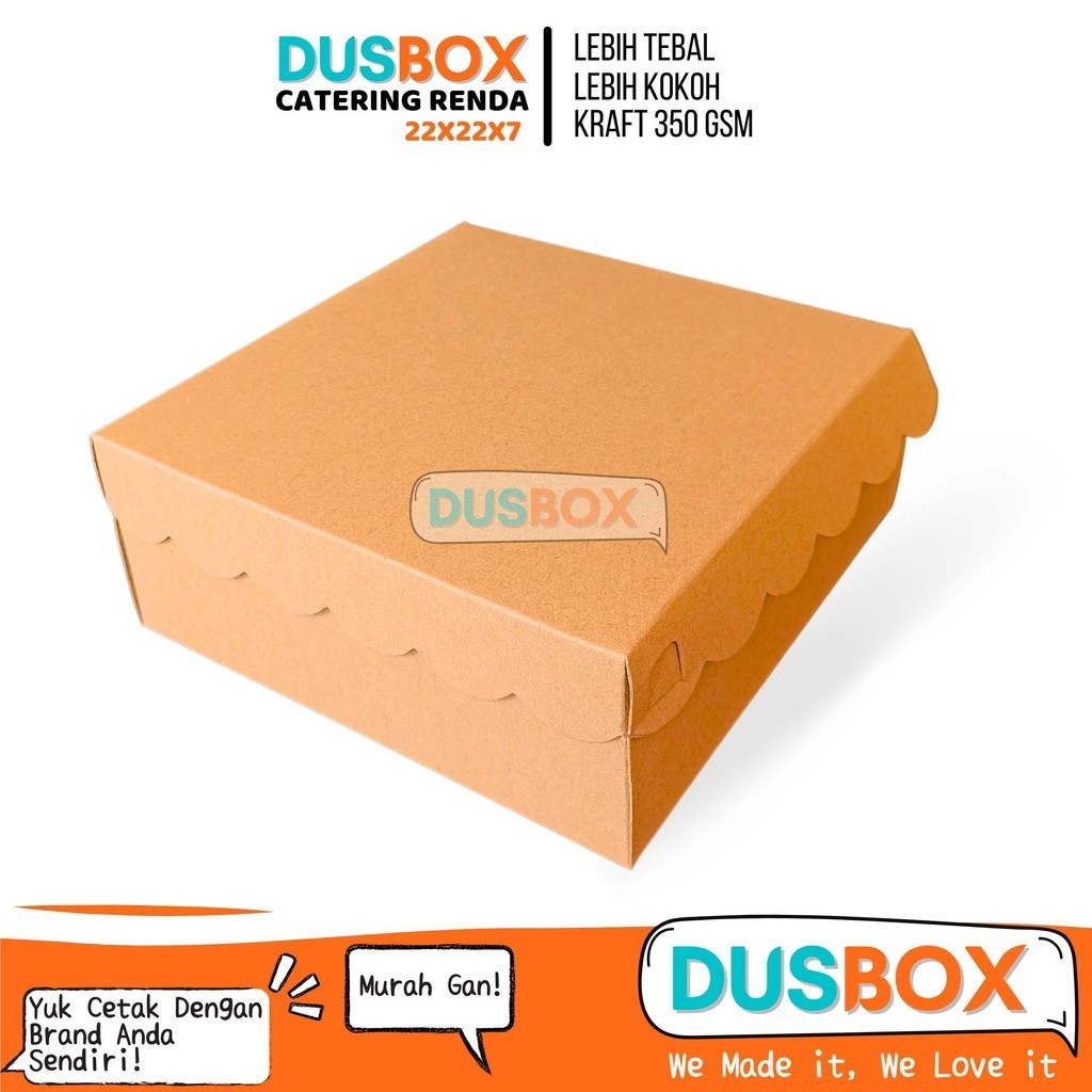 Jual Dus Catering 22x22x7 / Box Catering / Lunch Box / Dus Nasi ...