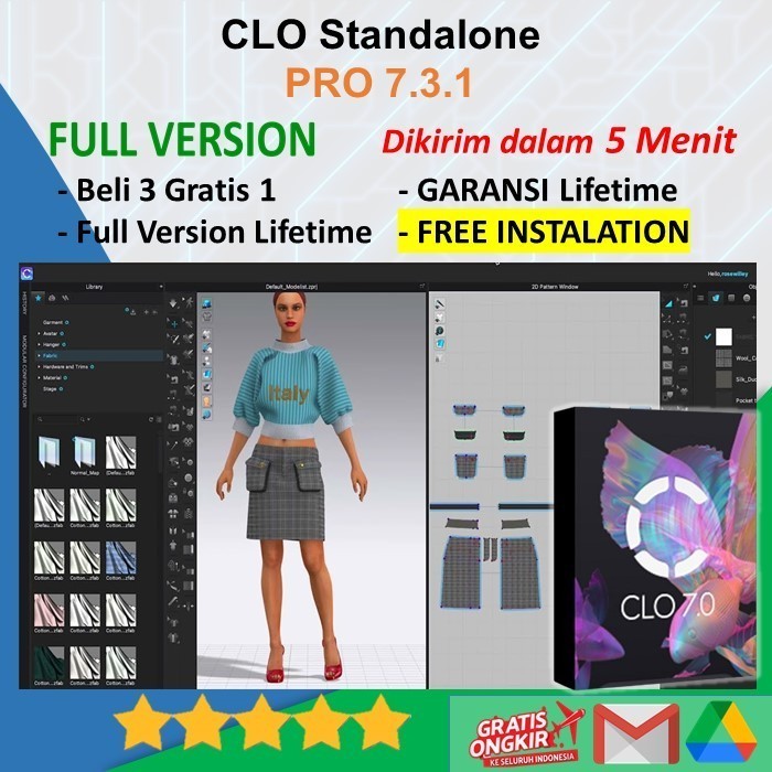 Jual CLO Standalone Versi 7 3.1 3D Fashion - Aplikasi Apk Membuat ...