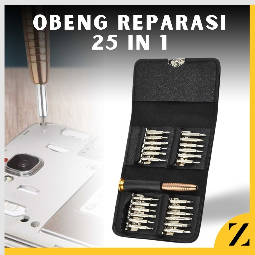 Jual Obeng Torx 25 in 1 Set Reparasi Handphone Laptop Kamera Kacamata Jam 25in1 25pcs Repair ...
