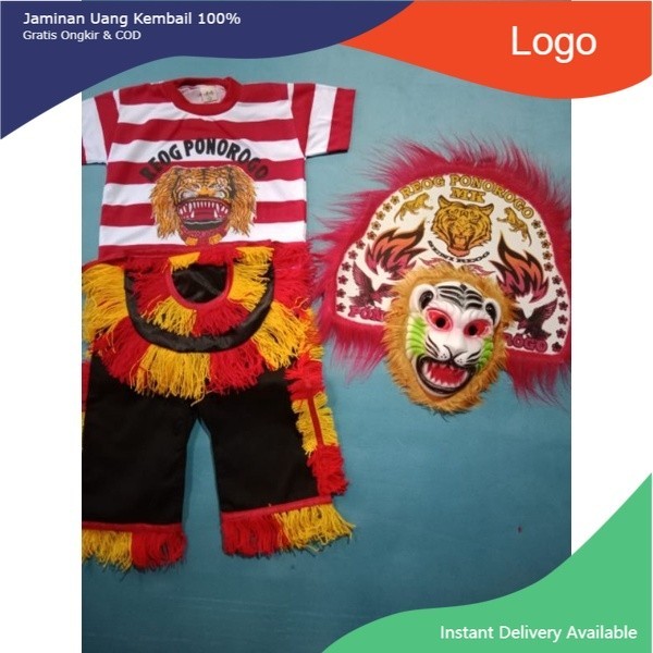 Jual Reog spon full set, reog spon, celana, kaos, embong, barongan ...