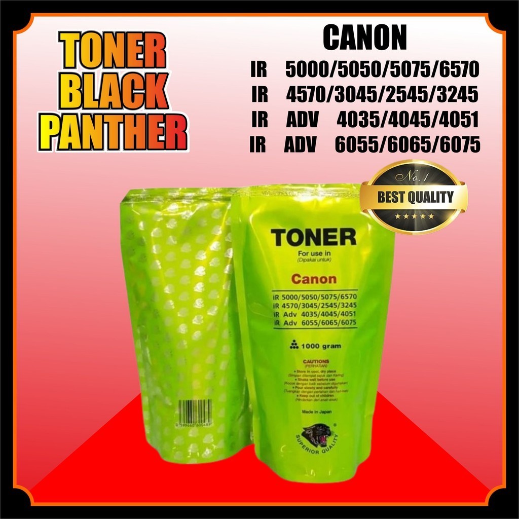 Jual (1 KG) TONER BLACK PANTER PANTHER CANON IR 5000 6000 5050 6020 ...
