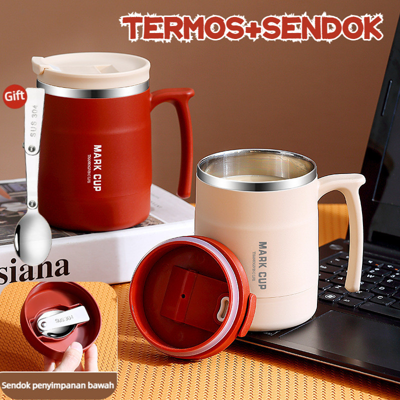 Jual Mug Kopi Tahan Panas Office Cup Tumbler Mug Coffee MUG STENLIST ...