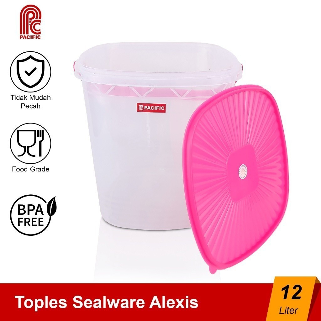 Jual Pacific Sealware Segi Toples 12L Alexis Pac-Sealware Food ...