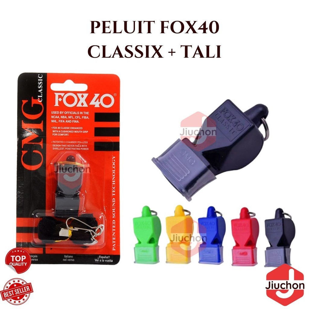 Jual JIUCHON Peluit FOX40 Classic + Tali Whistle Peluit Plastik Anak ...