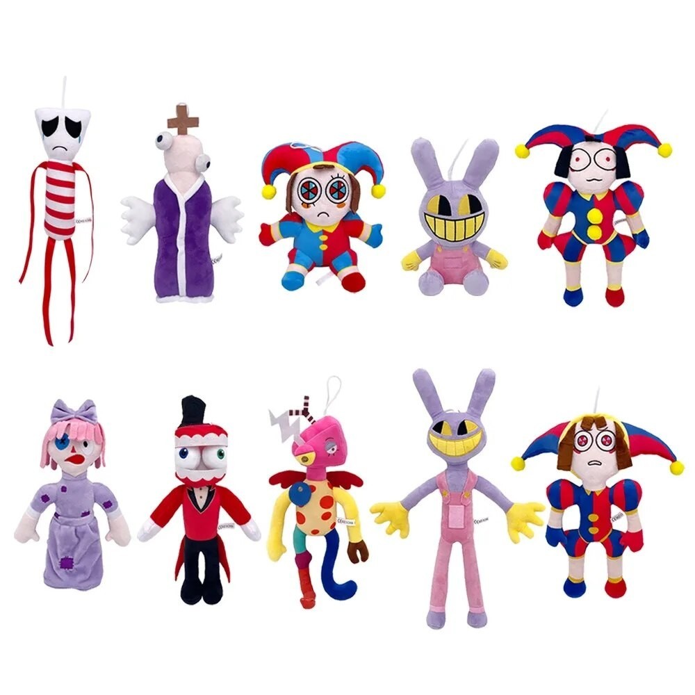 Jual 18-43cm Kawaii The Amazing Digital Circus Plush Toy Soft Stuffed ...