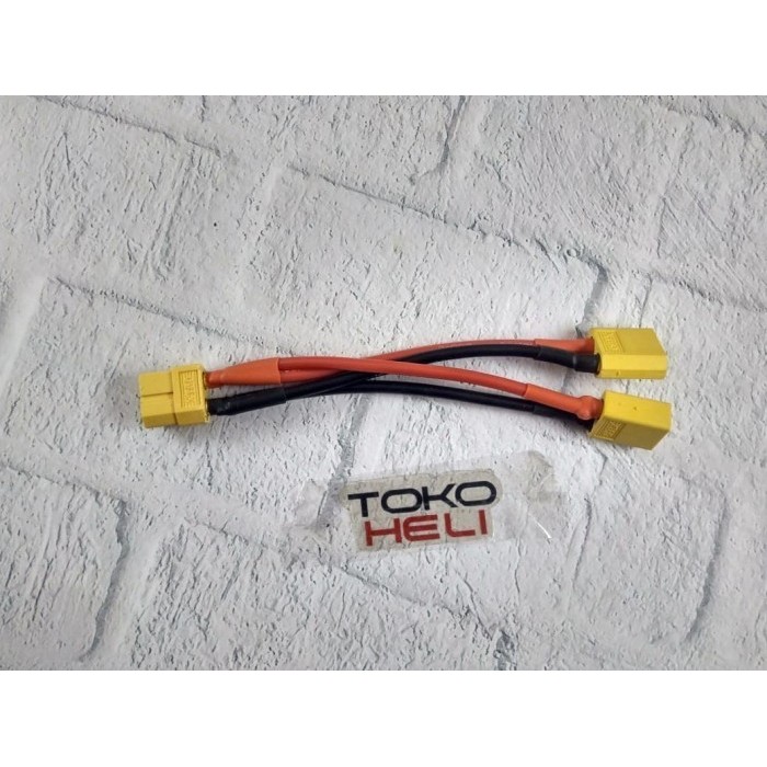 Jual XT60 Female to 2 Male Parallel Connector Y Split Adapter | Shopee Indonesia