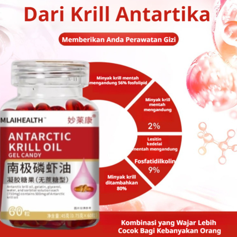 Jual 【COD+Kirim Dalam 24 Jam】60 Softgels Upgraded Minyak Krill ...