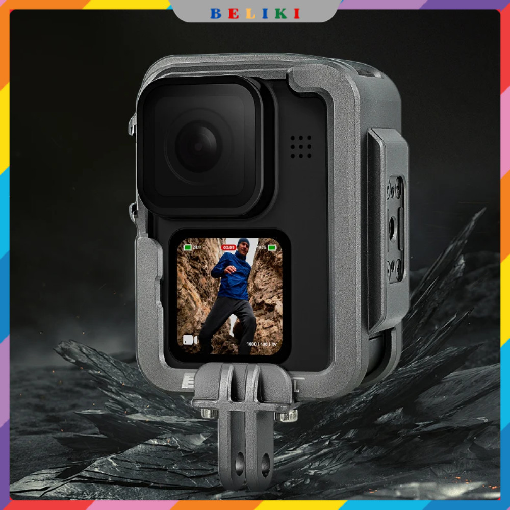 Jual TELESIN Case GoPro Hero 9/10/11/12 Aluminium Alloy Protective ...