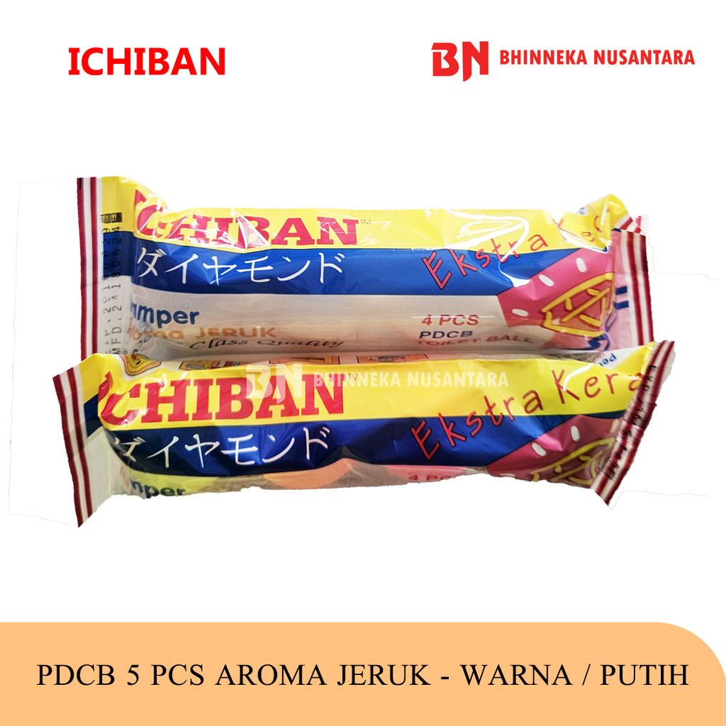 Jual Ichiban Kamper Paradichlorobenzene PDCB Toilet Ball 4 Pcs | Shopee ...