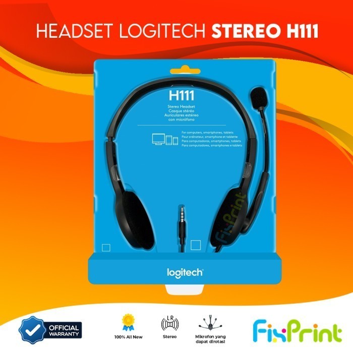 Jual Logitech H151 Headset Stereo Wired Audio Jack 3,5mm Noise ...