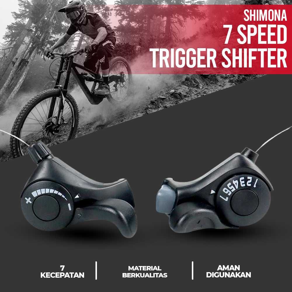 Jual Tourney 7 Speed Trigger Shifter Sepeda Gunung 2 PCS | Shopee Indonesia