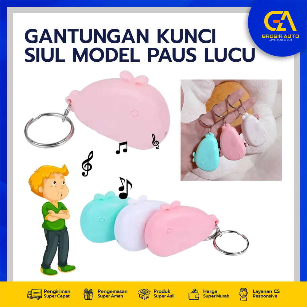 Jual Gantungan Kunci Siul Anti Hilang Key Finder Bunyi Siul Led Sensor ...