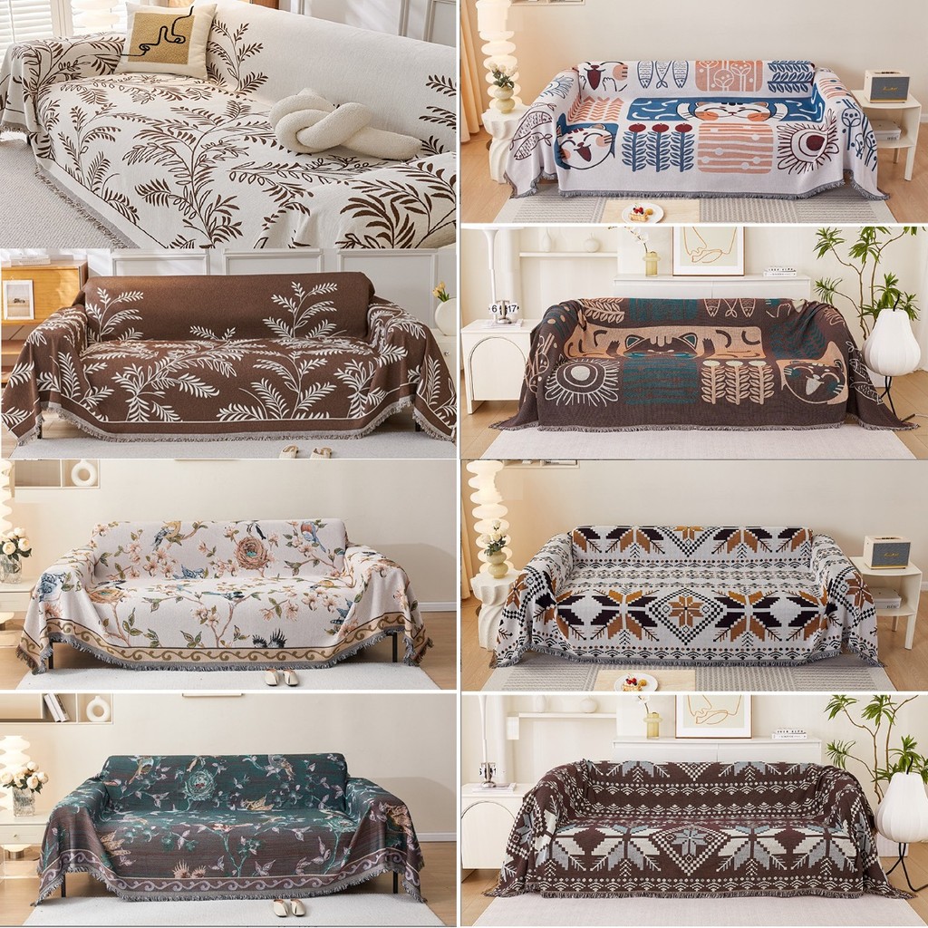 Jual Selimut Penutup Sofa Cover BOLAK BALIK Dua Sisi Tutup Perabot Anti-Selip Sarung Kain Untuk ...