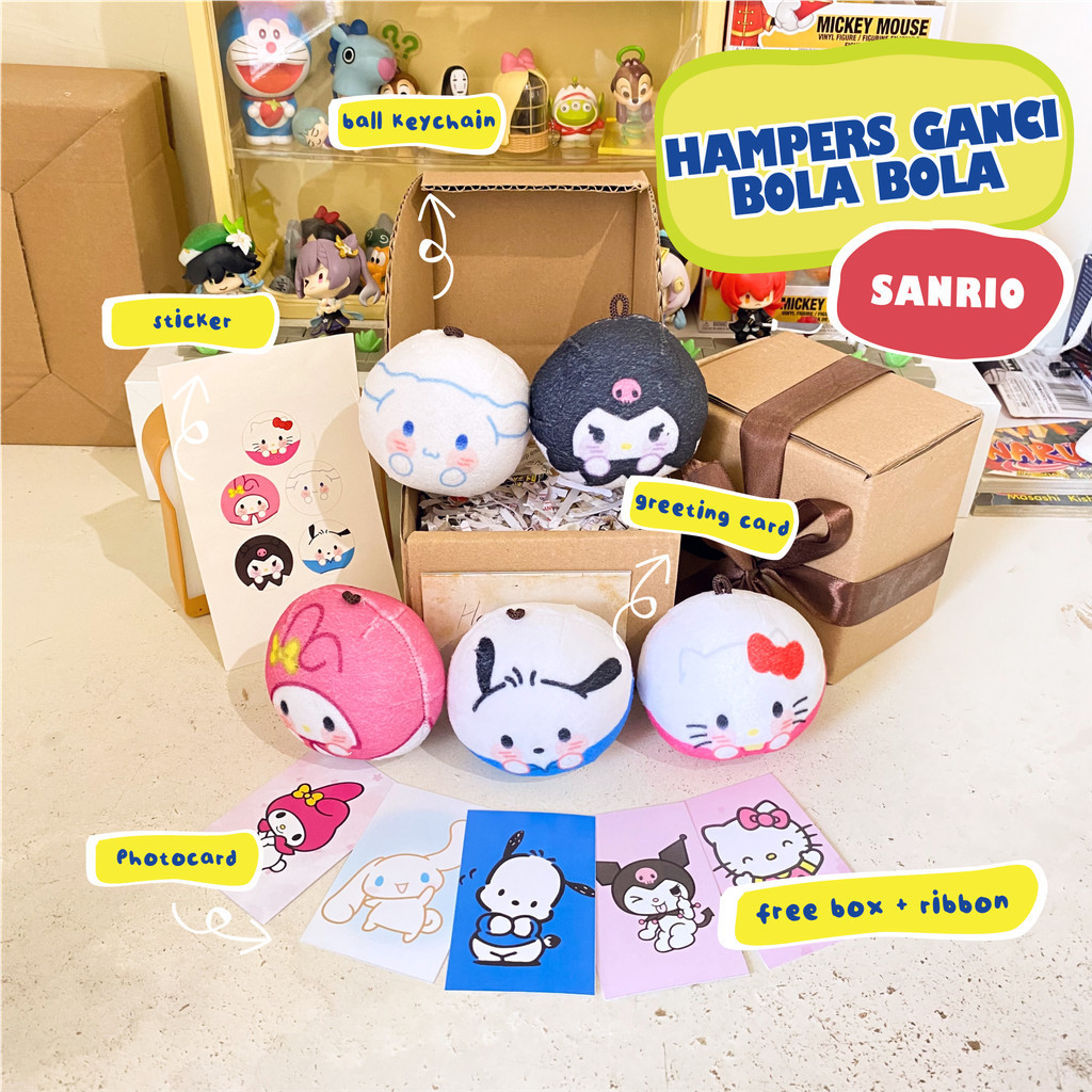 Jual Hampers Gantungan Bola Sanrio Kuromi Cinamoroll Pochachoo My ...