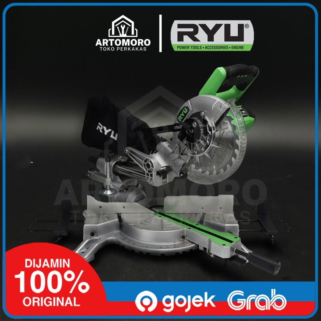 Jual Mesin Potong Miter RMS1801-1 Mitter Saw 7 inch Ryu | Shopee Indonesia