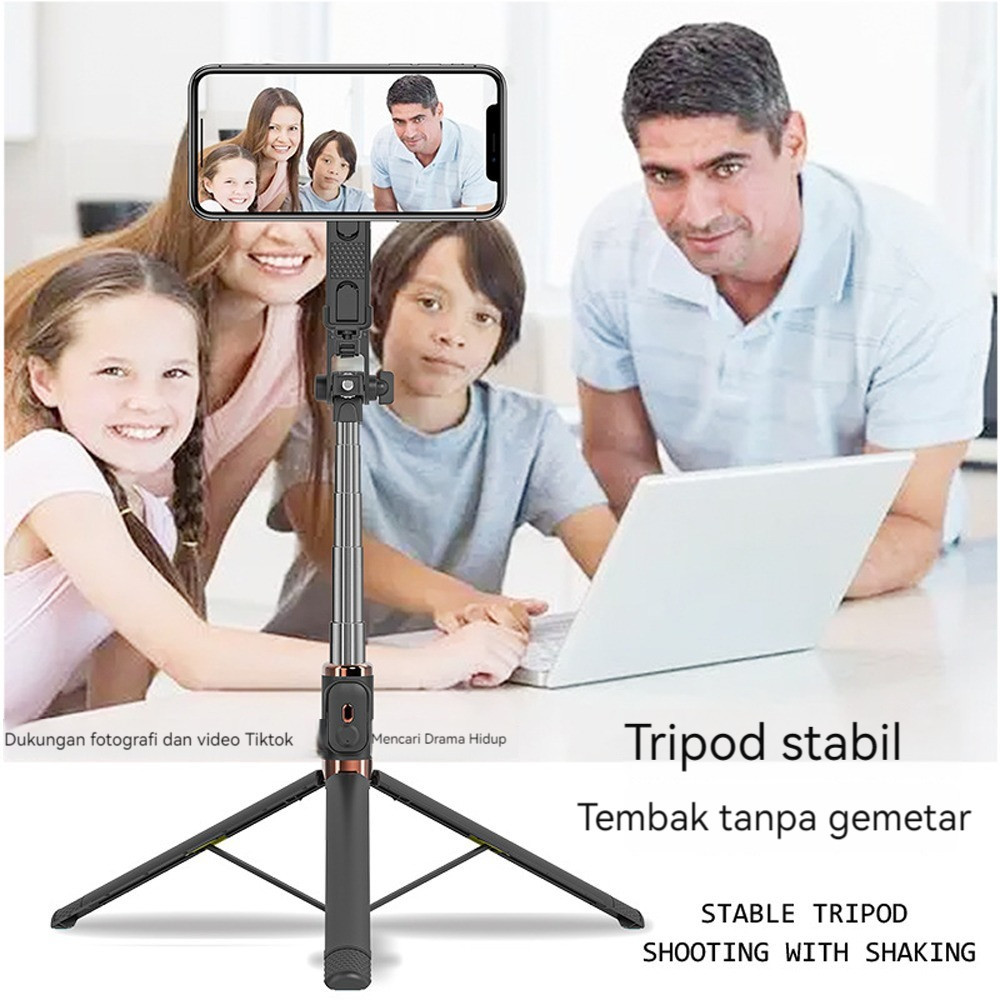 Jual Cable Multi-Purpose Tripod Stick Bluetooth Selfie Stick Multi ...