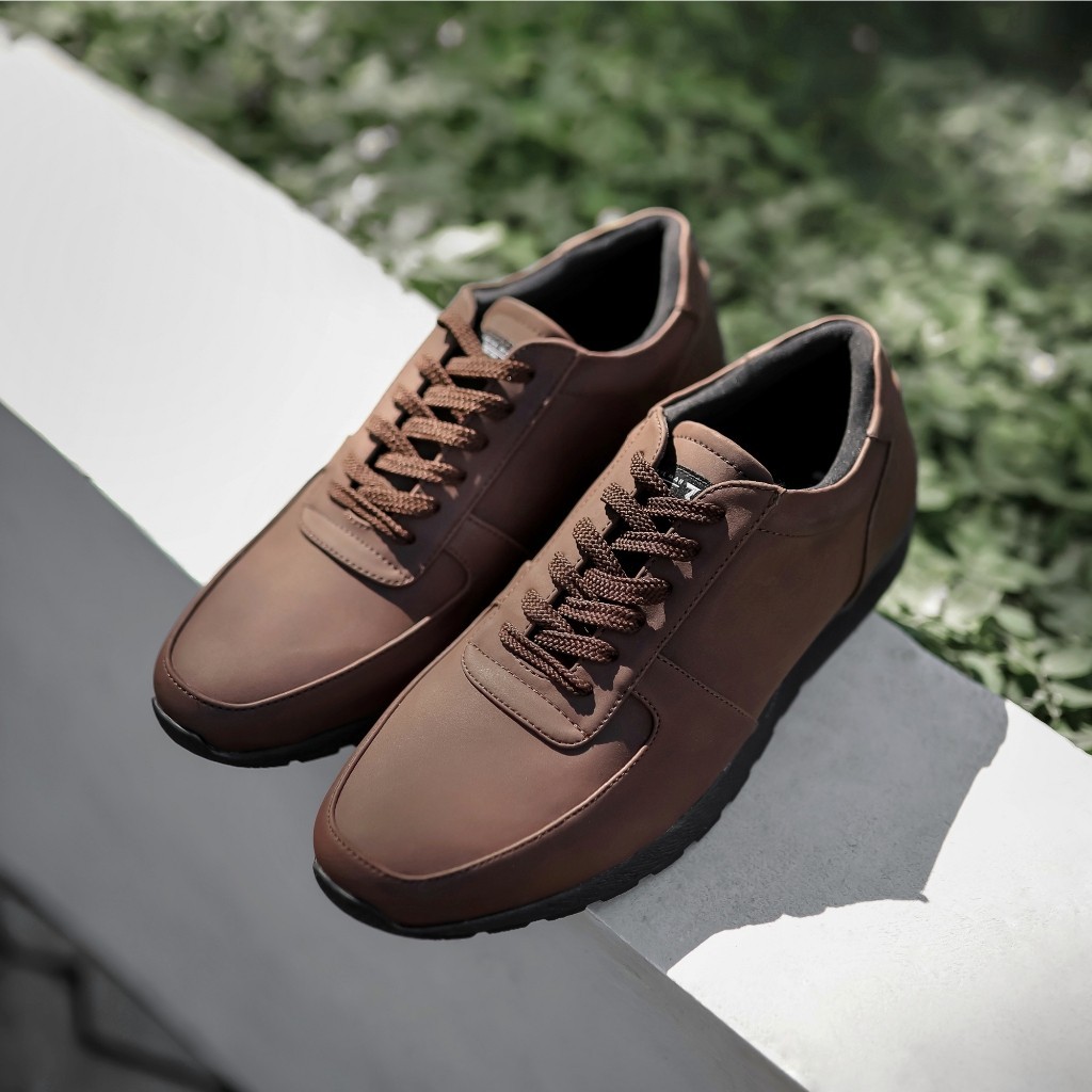 Jual Allegro Choco | 39-44 | Sepatu Coklat Casual Sneakers Kasual ...