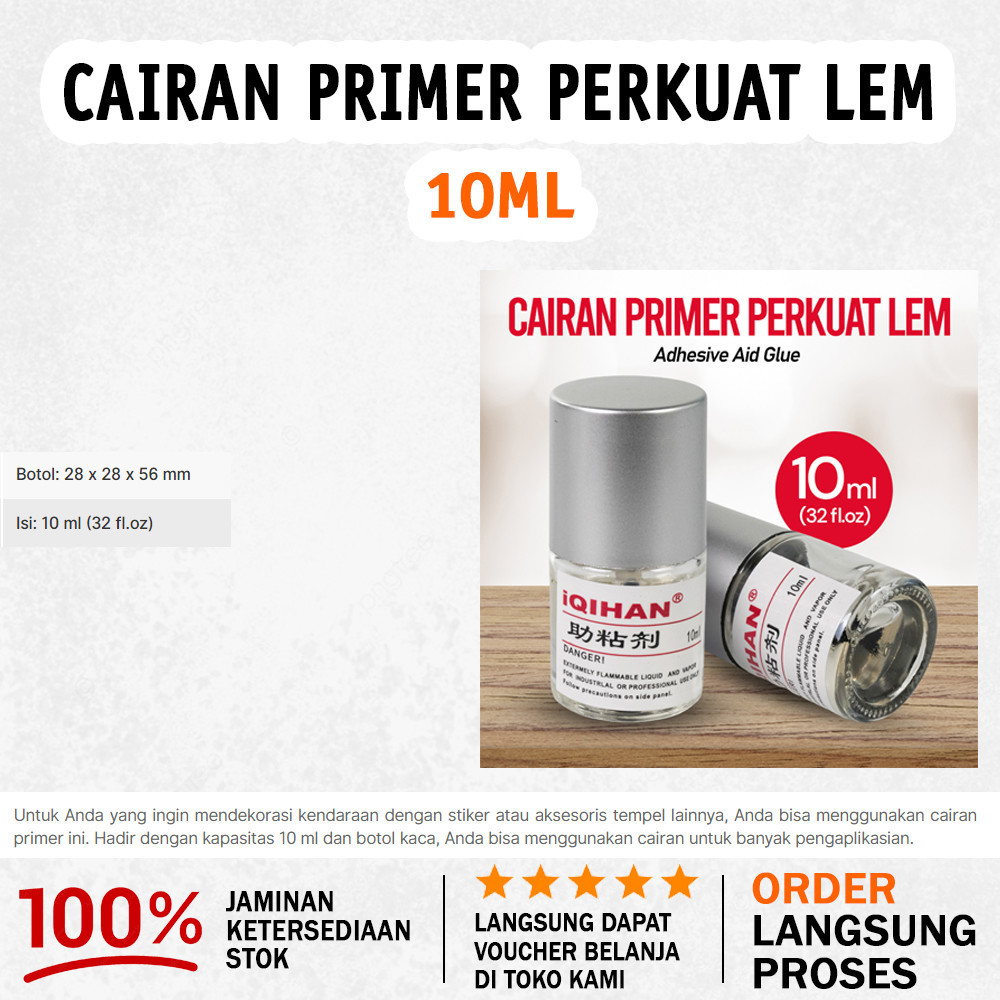 Jual Cairan Primer 3M Perkuat Lem Adhesive Aid Glue 10ml | Ready Warna ...