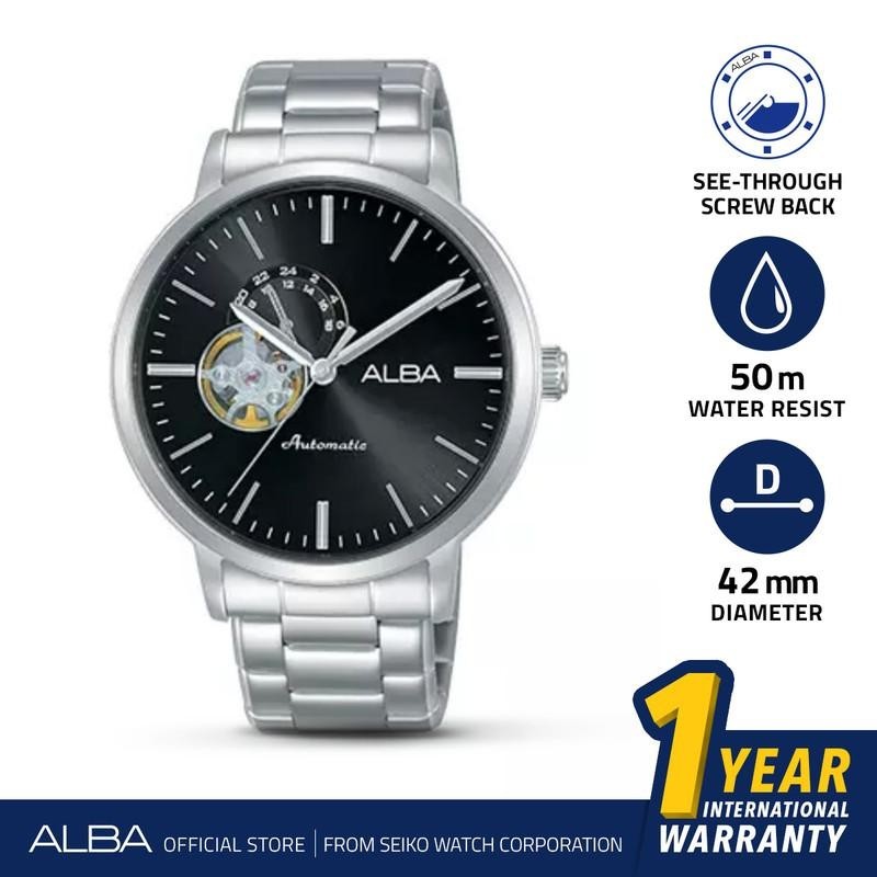 Jual JAM TANGAN PRIA ALBA SIGNA AUTOMATIC OPEN CASEBACK A9A001X1 ...