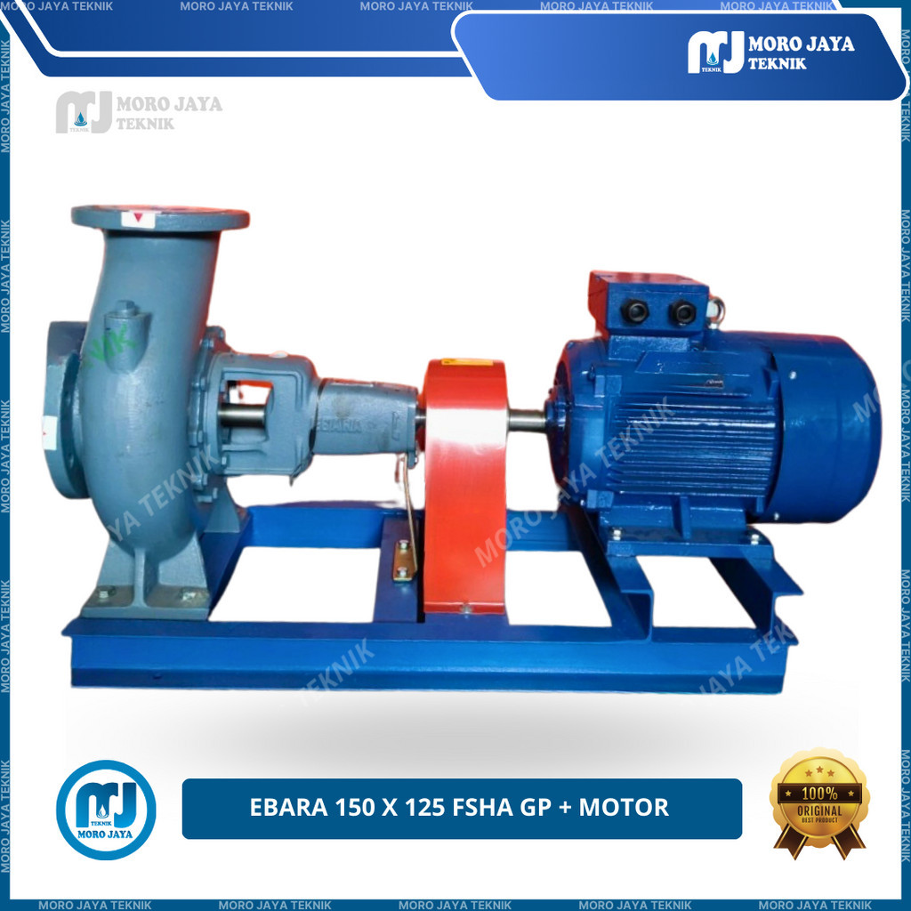 Jual Pompa Centrifugal Ebara 150 X 125 FSHA Gp + Motor 11Kw 15 Hp 1450Rpm | Shopee Indonesia
