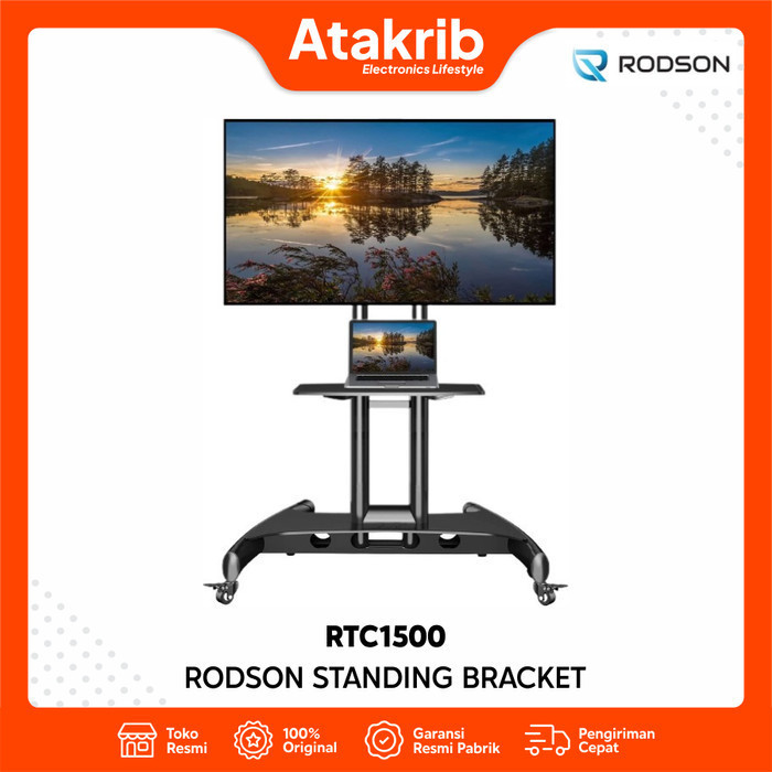 Jual RODSON STANDING BRACKET TV RTC1500 32 - 80 Inch Universal Mobile ...