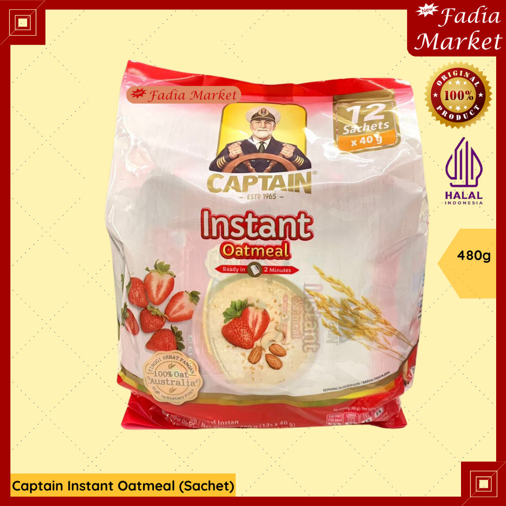 Jual Havermout Captain Oats Instant Oatmeal Malaysia Havermout Cereal ...