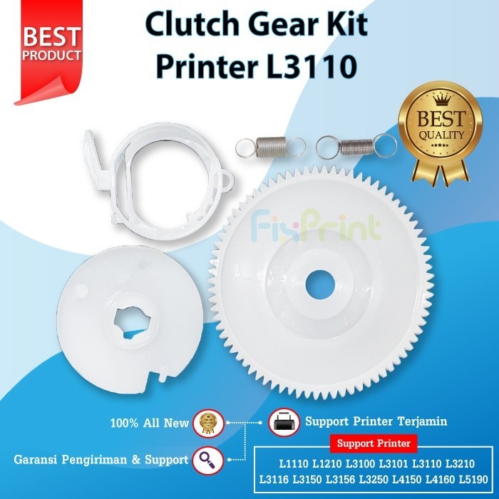 Jual Clutch Gear Kit Gerigi Printer Epson L1110 L1210 L1250 L1256 L3100 ...
