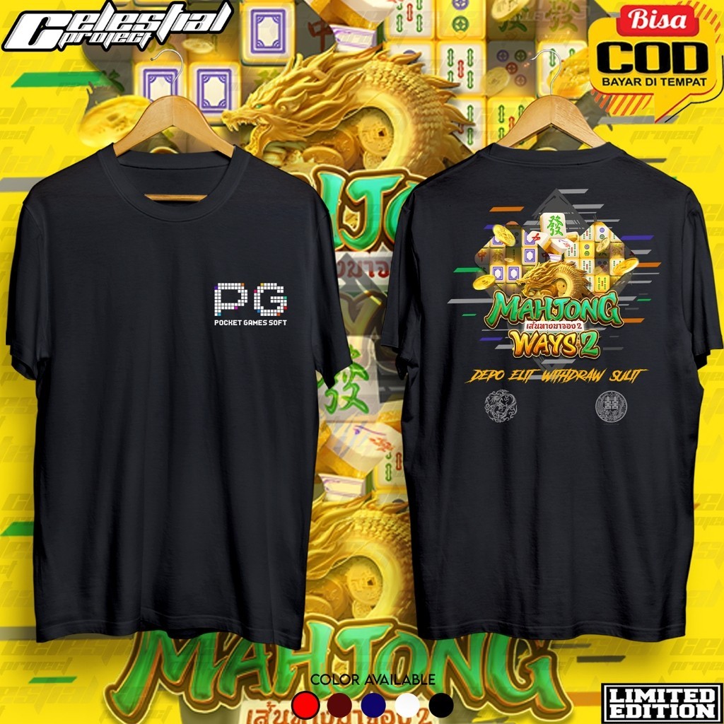 Jual Kaos Disto Mahjong Ways 2 PG Soft / Baju PG Soft Mahjong Ways 2 ...