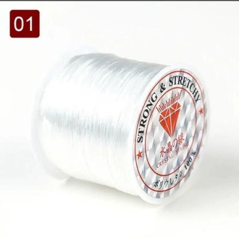 Jual Benang Serat Elastis Benang Bening 1Roll 60meter Bahan Pembuat ...
