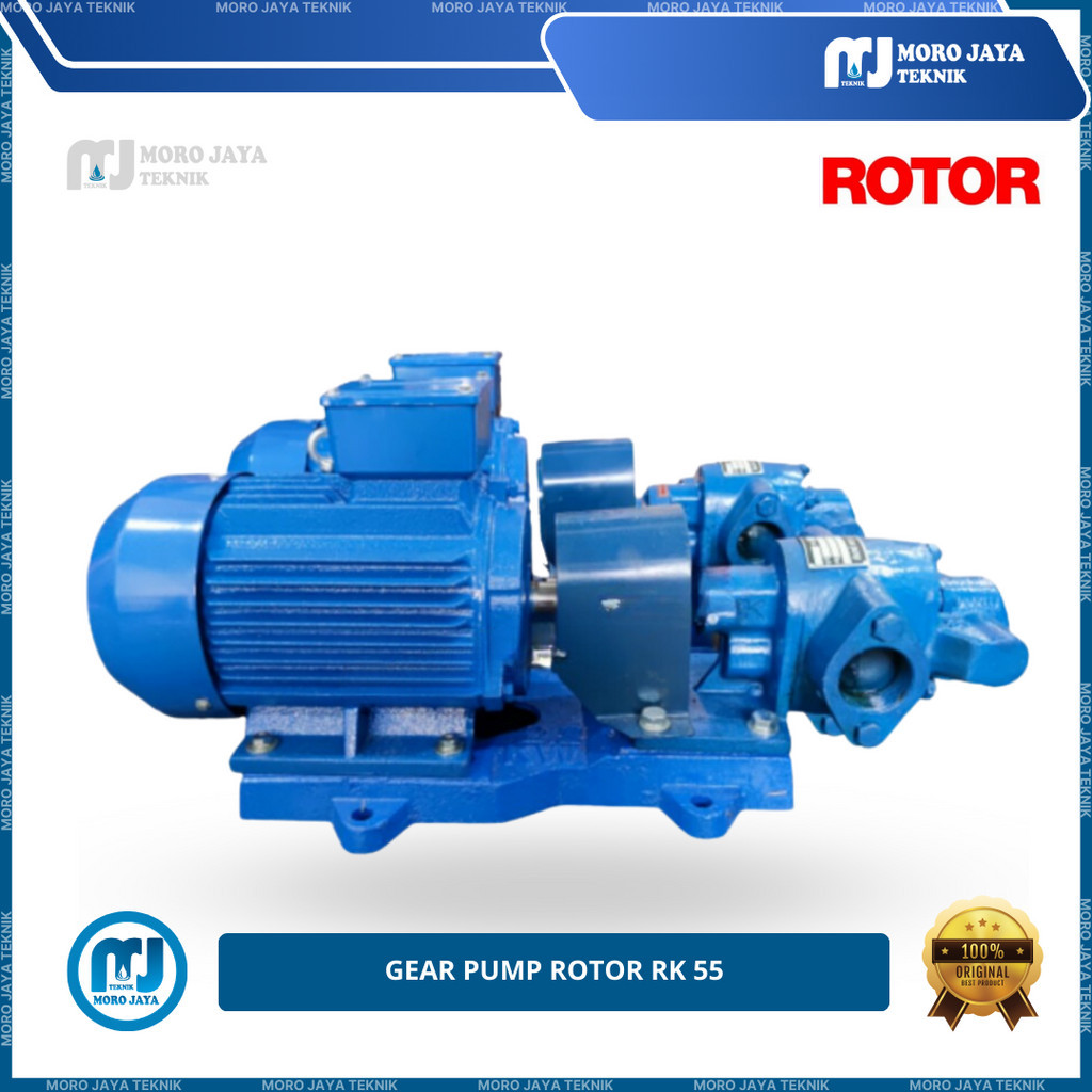 Jual Pompa Cairan Kental Gear Pump Rotor RK 55 Pompa Oli Gear Pump ...