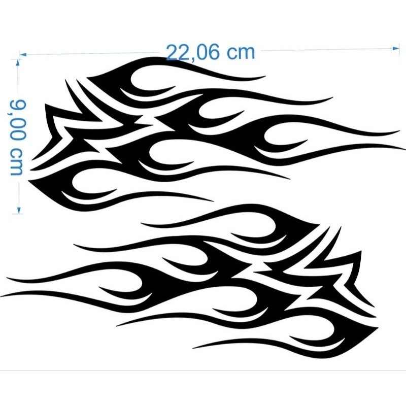 Jual stiker Tanki motor universal 1 set kanan kiri triball | Shopee ...