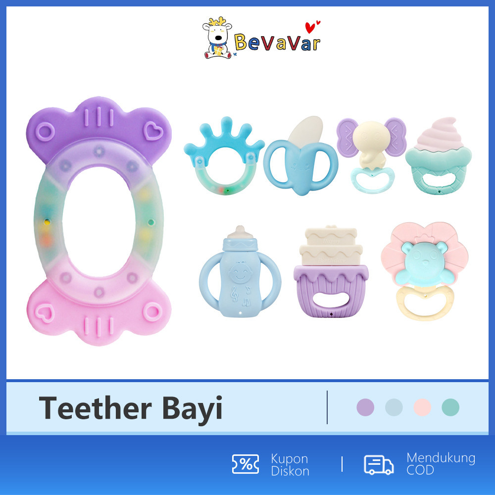 Jual BEVAVAR Mainan Gigitan Bayi Teether Bayi BPA Free | Shopee Indonesia