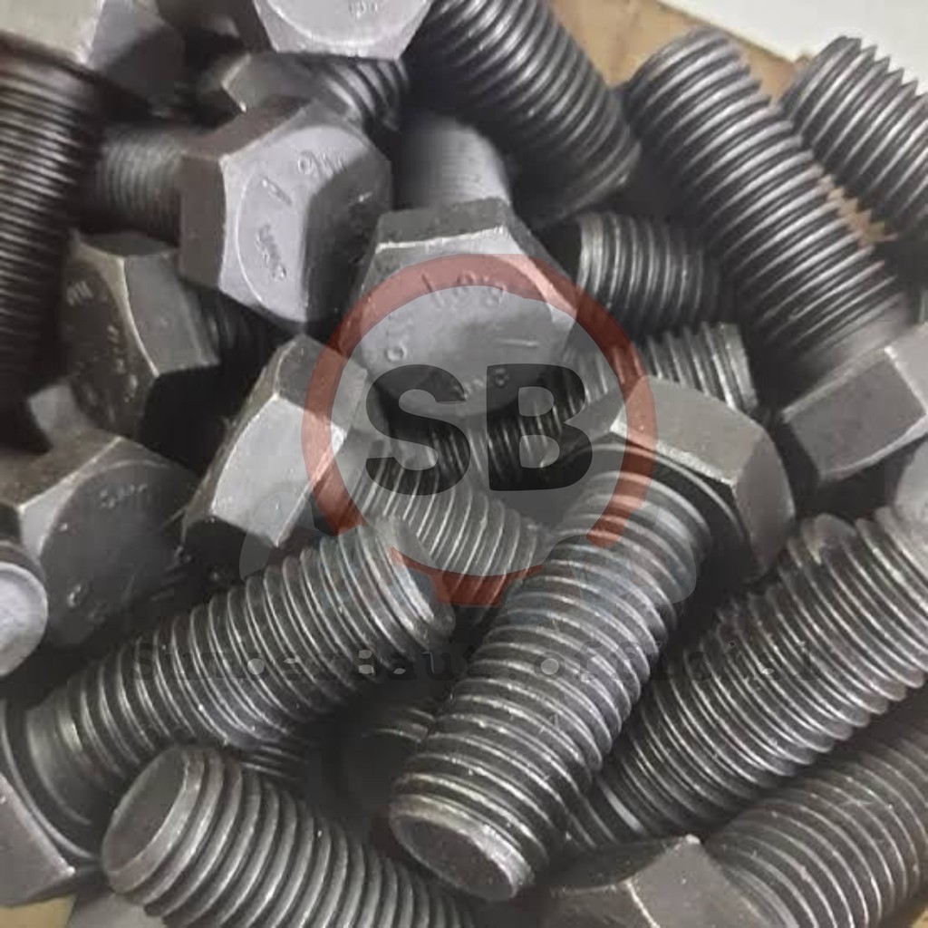 Jual M8x25 Baut Mur Hexagon Baja 8.8 Hitam Hex HTB High Tensile 8x25 ...