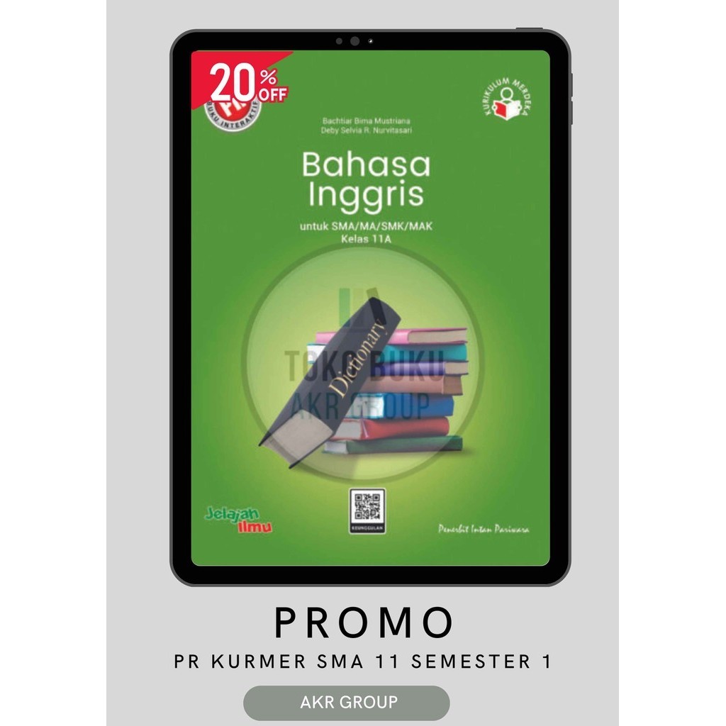 Jual Buku Pr/Lks Bahasa Inggris Kelas 11/XI SMA/Ma Semester 1 Kurikulum Merdeka Intan pariwara ...
