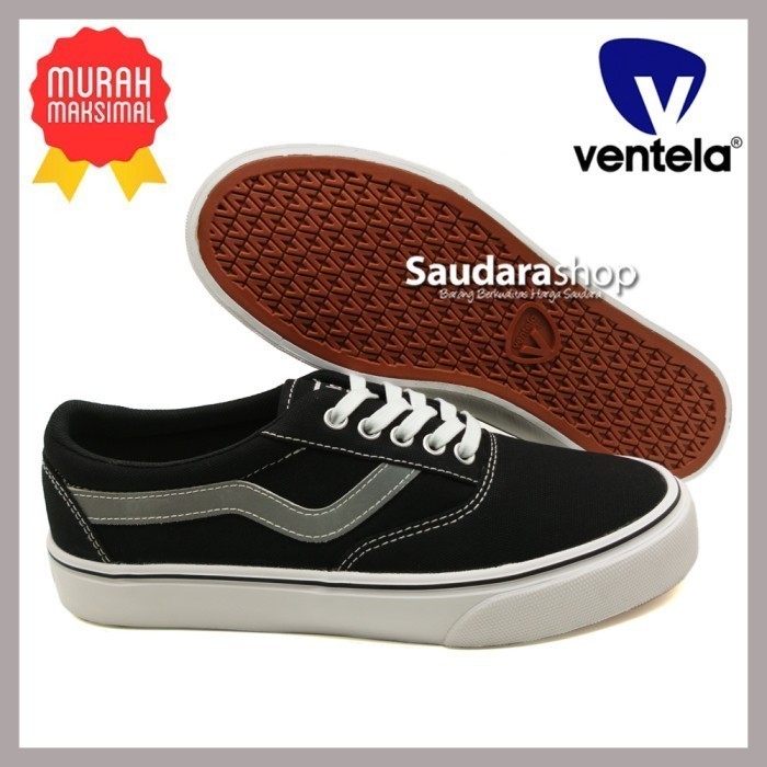 Jual Sepatu Ventela Distro Low Black white / Ventela Reborn LC / Distro | Shopee Indonesia