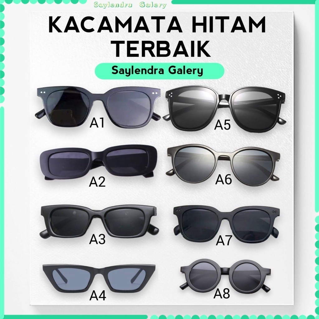 Jual Kacamata Hitam Kekinian Untuk Fashion Pria & Wanita Desain Terbaru Harga Terjangkau ...